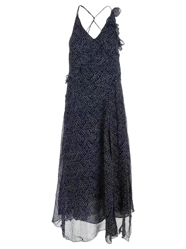 MARANT ETOILE Luxie Ruffled Maxi Dress - Blue