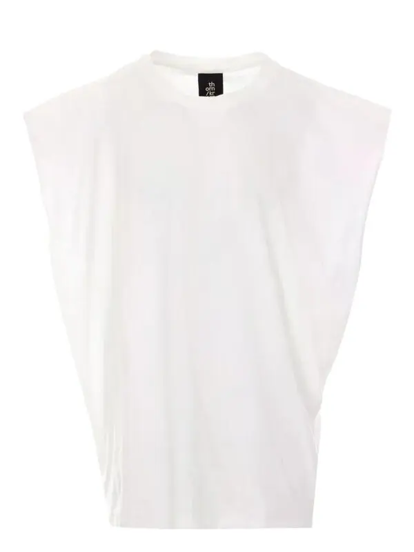 THOM KROM Crew-neck Sleeveless T-shirt - White