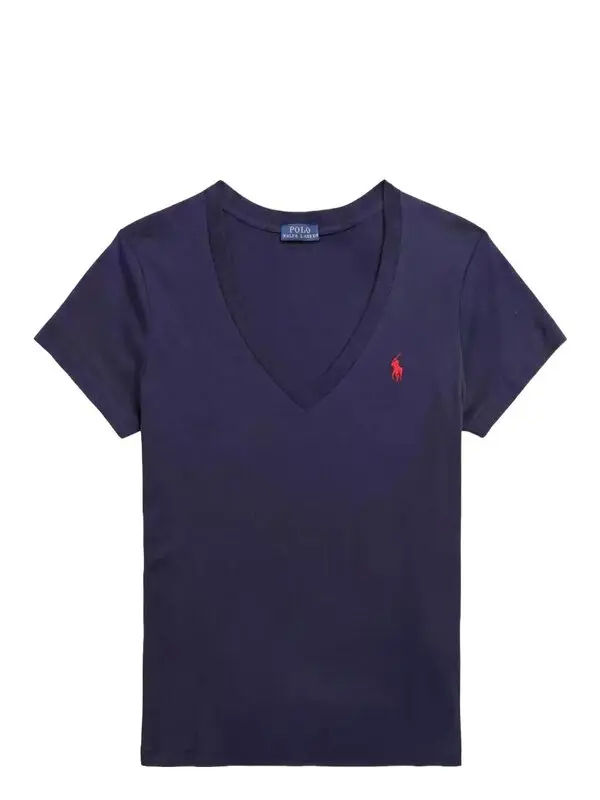 Polo Ralph Lauren Cotton Jersey V-neck T-shirt - Blue
