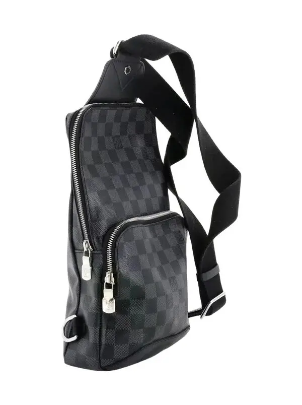 LOUIS VUITTON Avenue Sling Bag Damier Graphite - Black