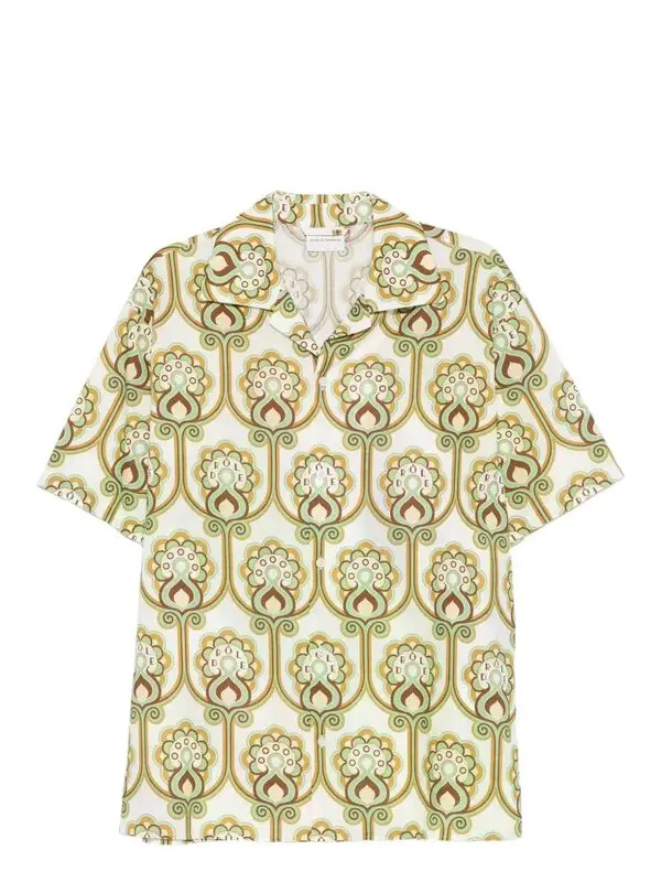 Drole De Monsieur Floral Print Shirt - Green