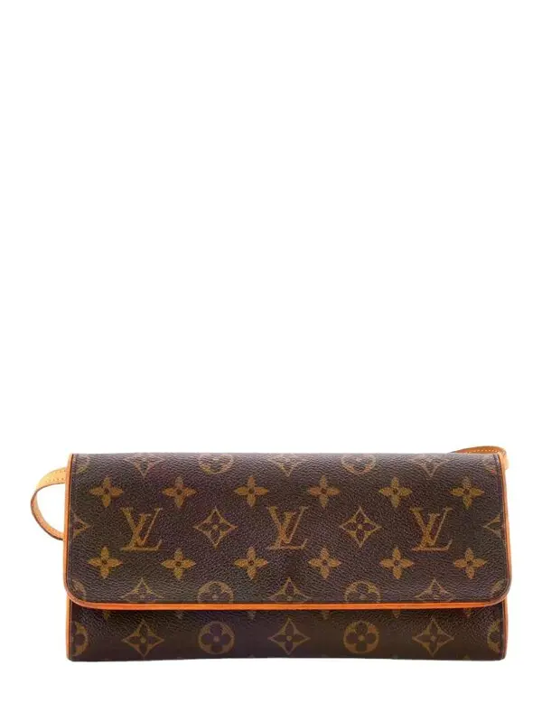 LOUIS VUITTON Twin Handbag Monogram Canvas Gm - Brown