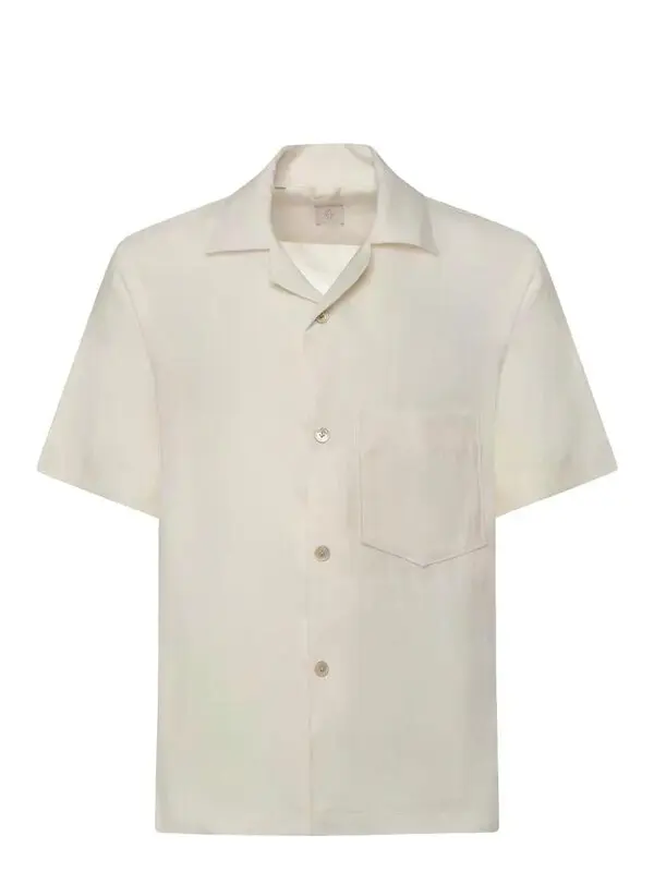 Eleventy Pocket Short-sleeve Shirt - Neutrals