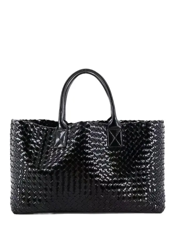 Bottega Veneta Cabat Intrecciato Large Tote Bag - Black