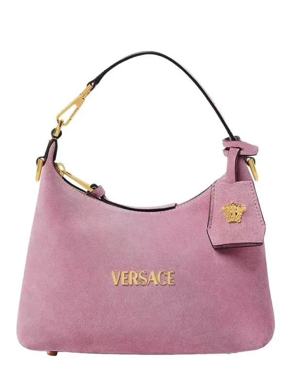 Versace Tag Logo Shoulder Bag - Pink