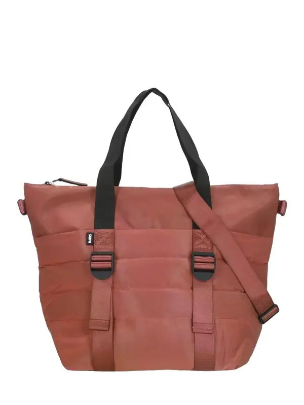 Rains Mini Puffer Mix Tote Bag - Brown