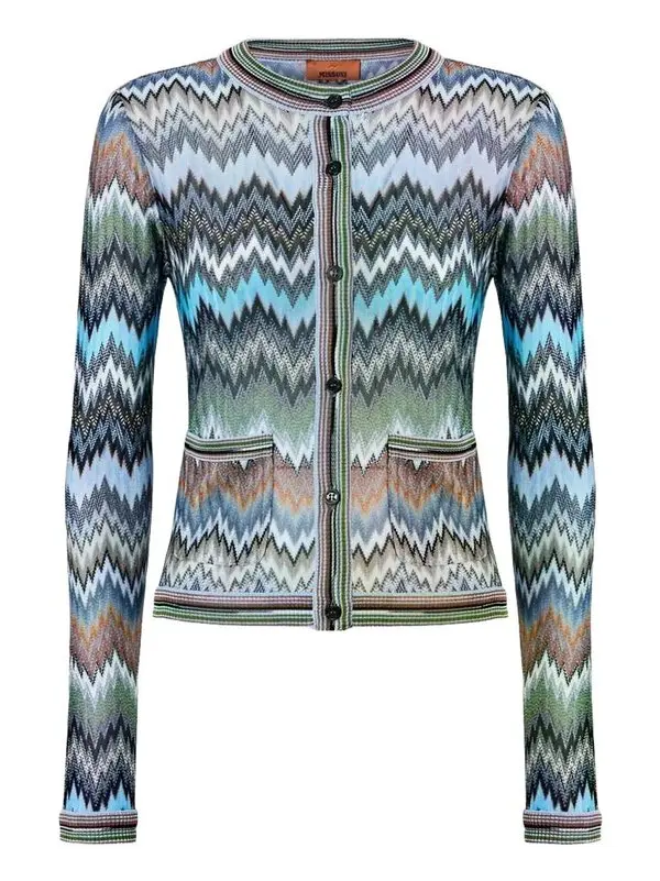 Missoni Chevron Cardigan - Blue