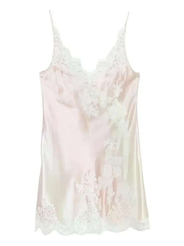 Carine Gilson V-neck Slip - Pink