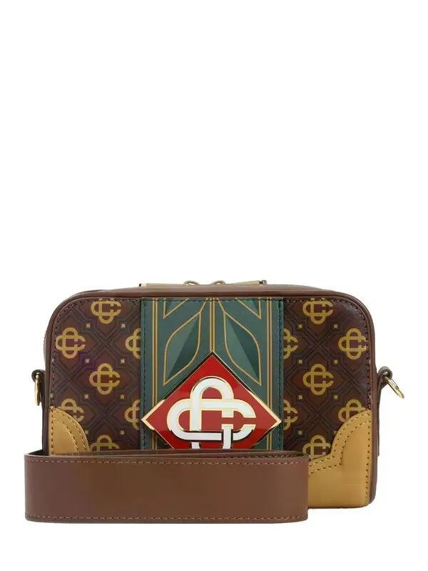 Casablanca Monogram Cross Body Bag - Brown