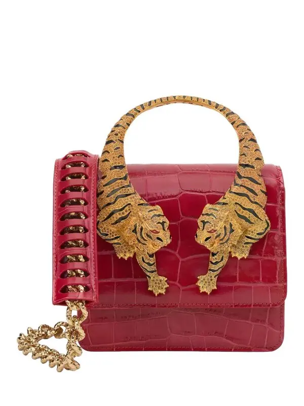 Roberto Cavalli Tiger-motif Tote Bag - Red