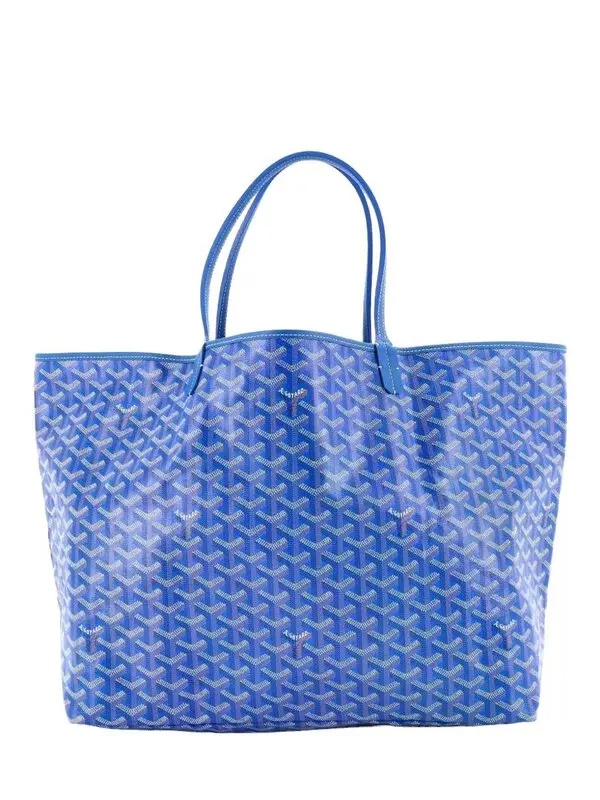 Goyard Saint Louis Coated Canvas Pm Tote Bag - Blue