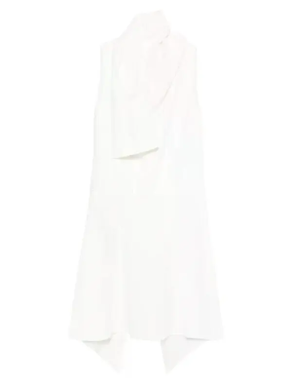 Khaite Loell Midi Dress - White