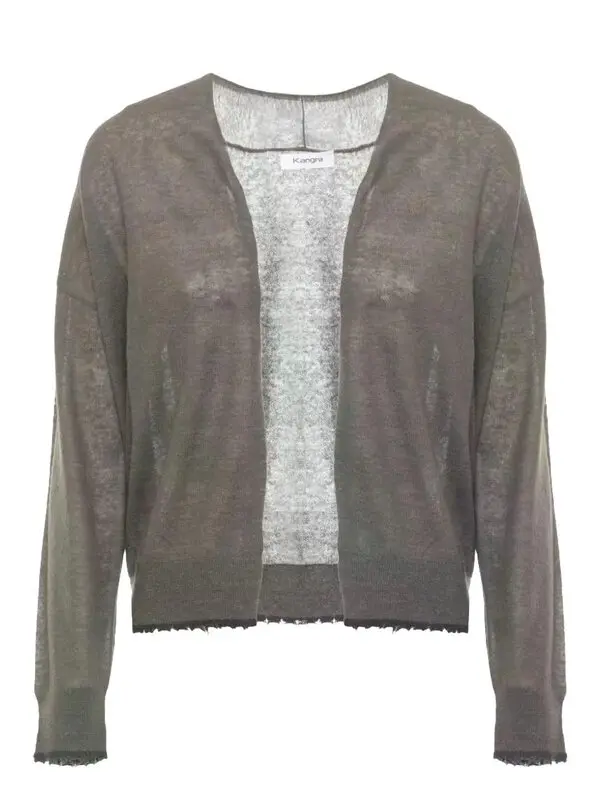 KANGRA V-neck Cardigan - Green