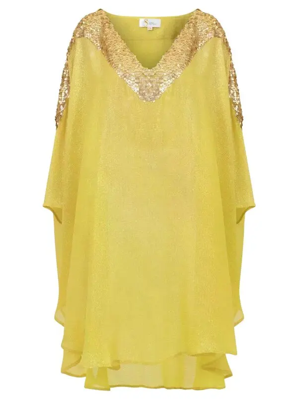 SANA OSMANI Chloris Hooded Mini Dress - Yellow