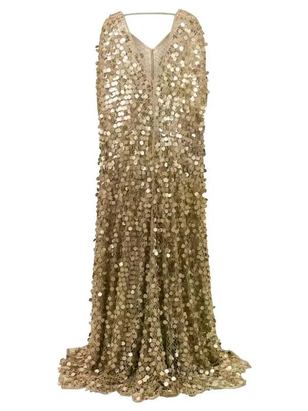 SANA OSMANI Diva Sequin Maxi Dress - Gold