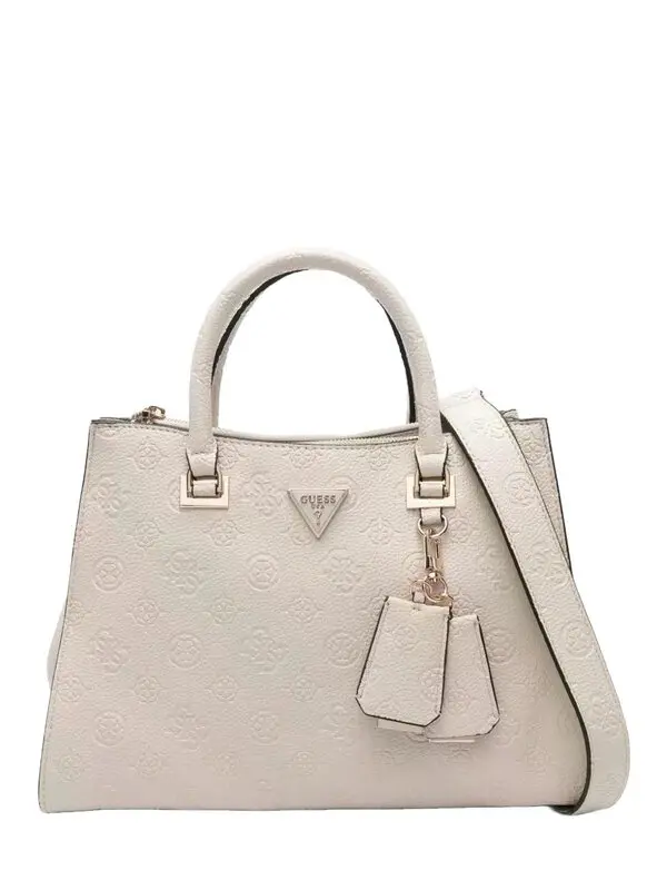 Guess Cresidia Ii Logo-plaque Tote Bag - White