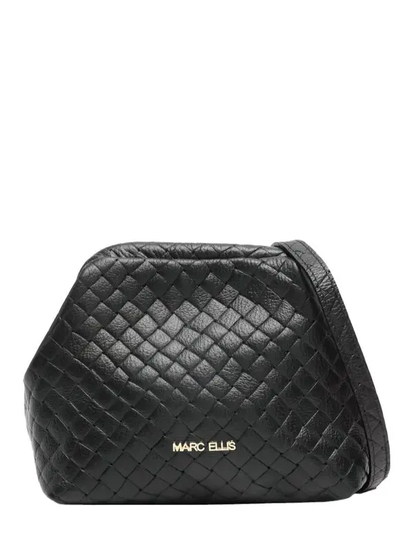 MARC ELLIS Small Arlena Plot Quilted Shoulder Bag - Black