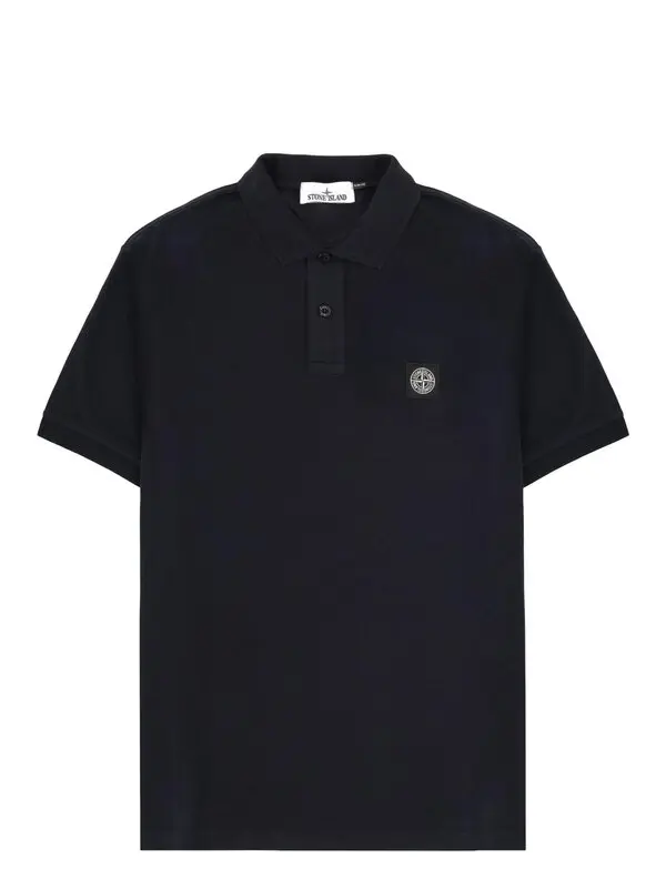 Stone Island Polo With Logo - Blue