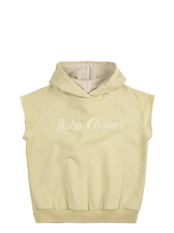 BOBO CHOSES Sleeveless Logo Sweatshirt - Yellow