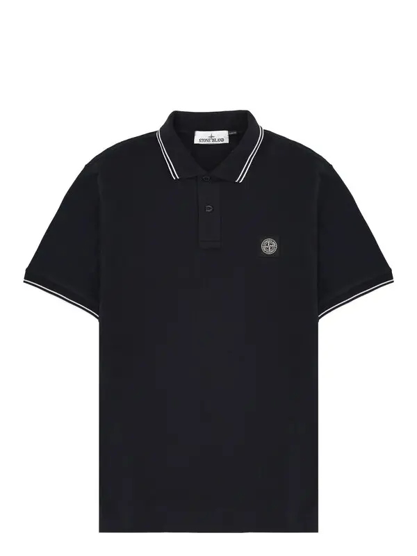 Stone Island Polo With Logo - Blue