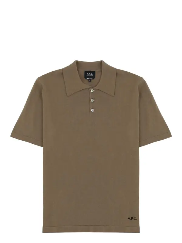 A.p.c. A. P.c. Polo With Logo - Green