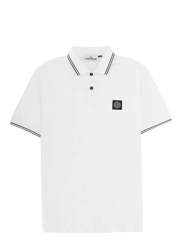 Stone Island Polo With Logo - White