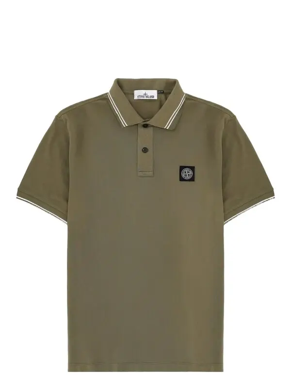 Stone Island Polo With Logo - Military Green