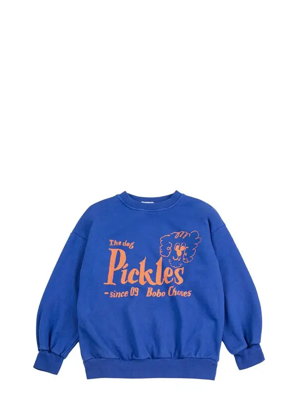 BOBO CHOSES Pickles The Dog" Sweatshirt - Blue