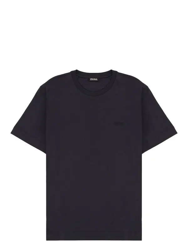 Zegna T-shirt With Logo - Black