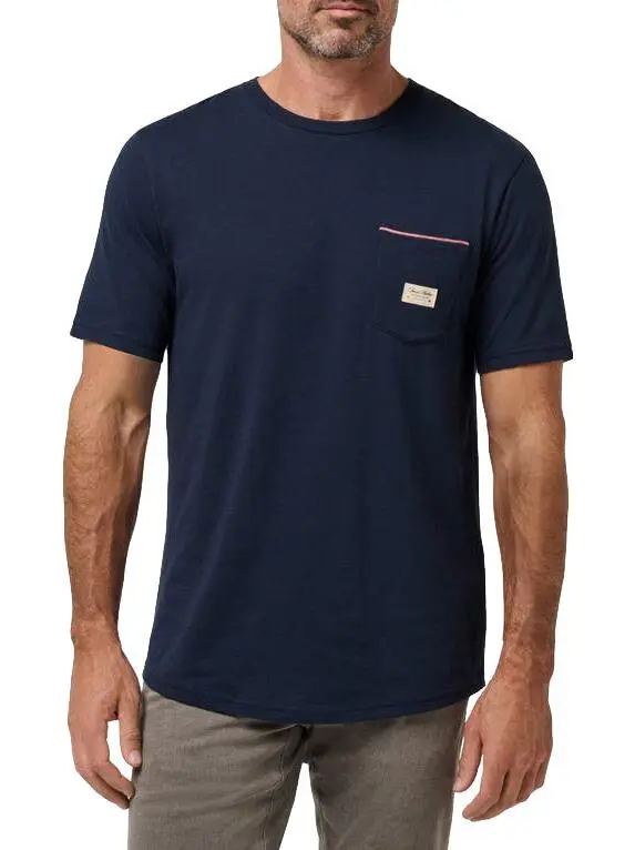 Travis Mathew Social Club Pocket T-shirt - Total Eclipse