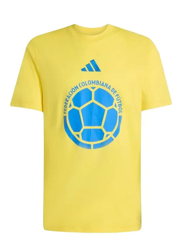 Adidas Colombia National Team Fifa X World Cup Alphaskin Graphic T-shirt - Yellow