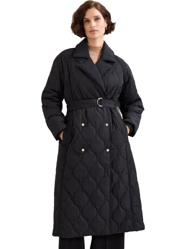 PHASE EIGHT Sukie Maxi Puffer Coat - Black