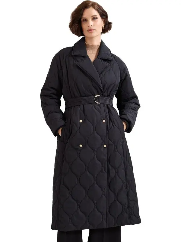 PHASE EIGHT Sukie Maxi Puffer Coat - Black