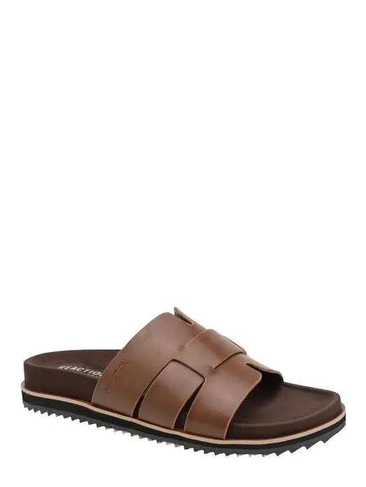 KENNETH COLE Calen Slide Sandal - Dark Natural