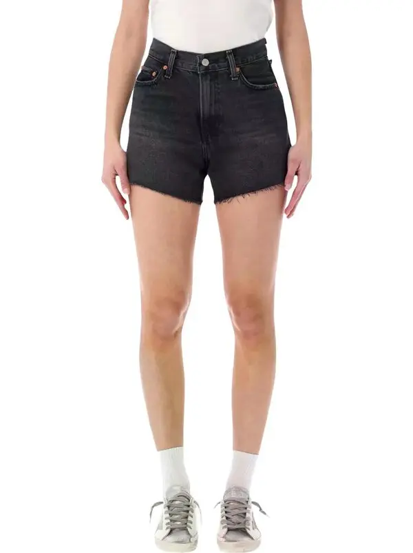 LEVI'S Ribcage Denim Shorts - Black