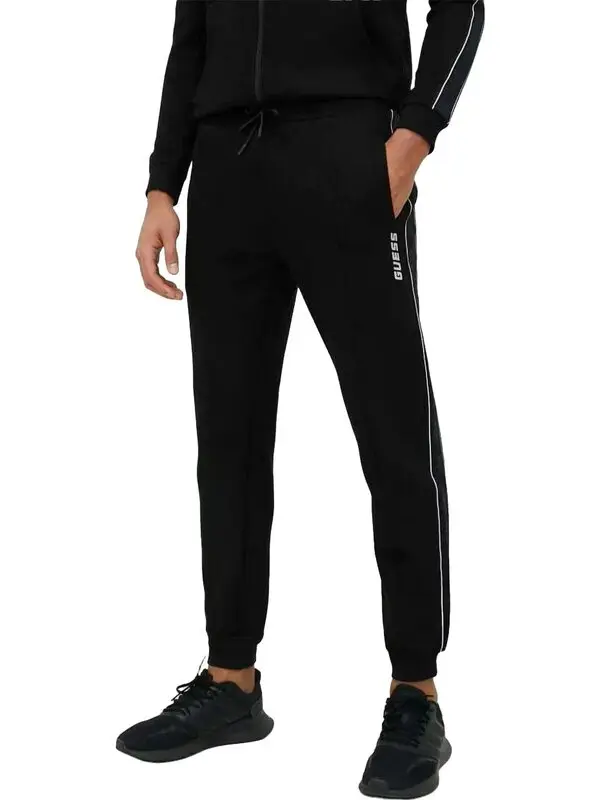 Guess Side-stripe Track Pants - Black