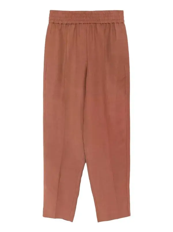 Brunello Cucinelli Elasticated-waistband Trousers - Red