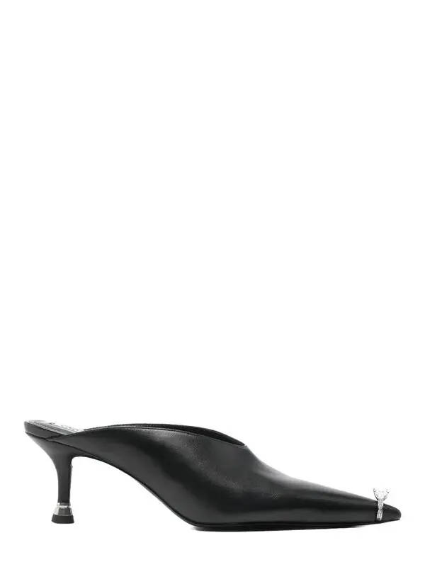 Alexander Wang Akilita Pointed-toe Heeled Mules - Black