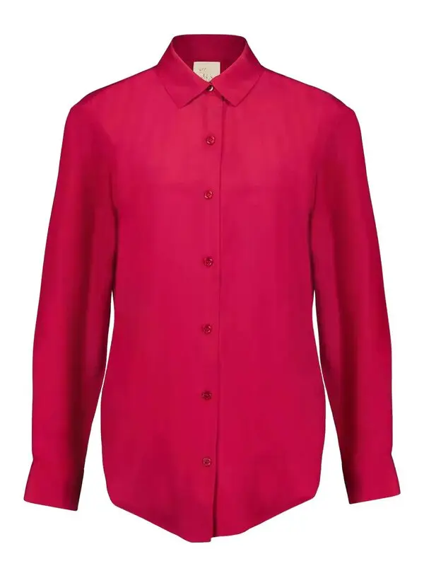 PAULA Silk Shirt - Red
