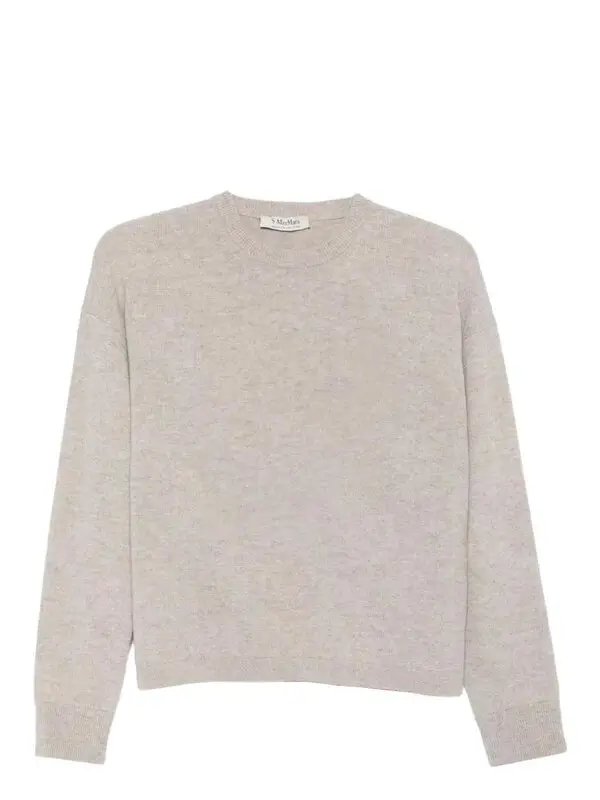Max Mara Crewneck Long Sleeve Sweater - Neutrals