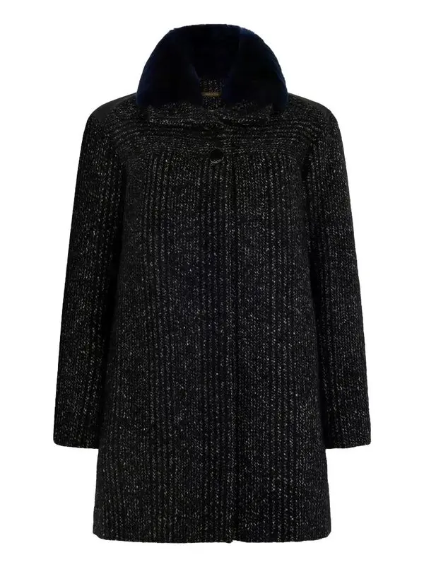 MOORER Long-sleeve Coat - Black