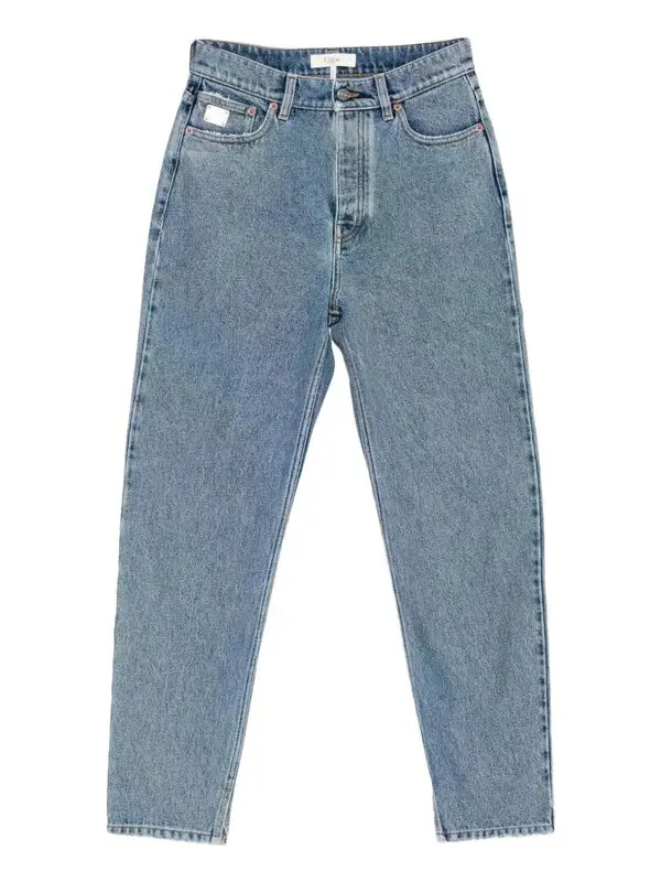 Chloé High-waisted Tapered Jeans - Blue