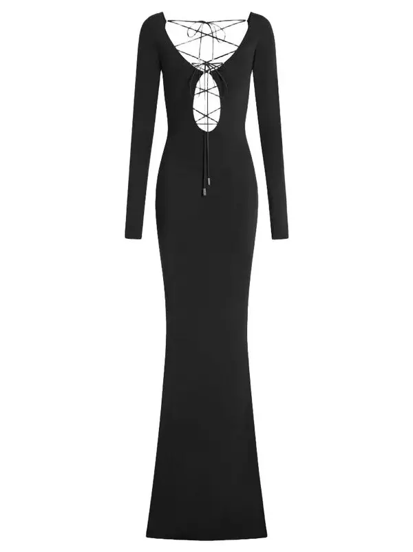16Arlington Solaris Tie Maxi Dress - Black
