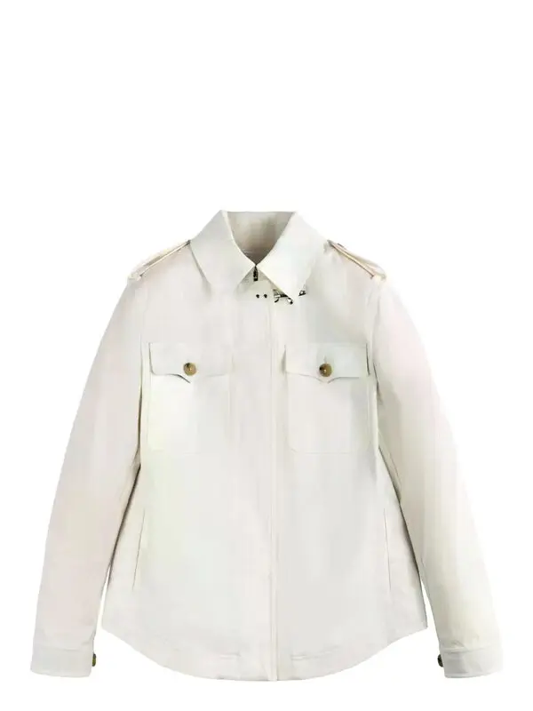 FAY Buttoned Shirt Jacket - White