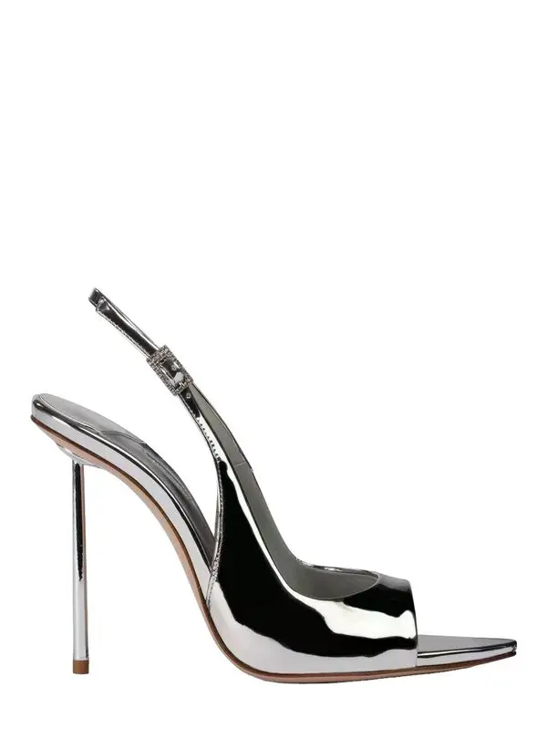 LE SILLA Bella Slingback Heeled Sandals - Silver