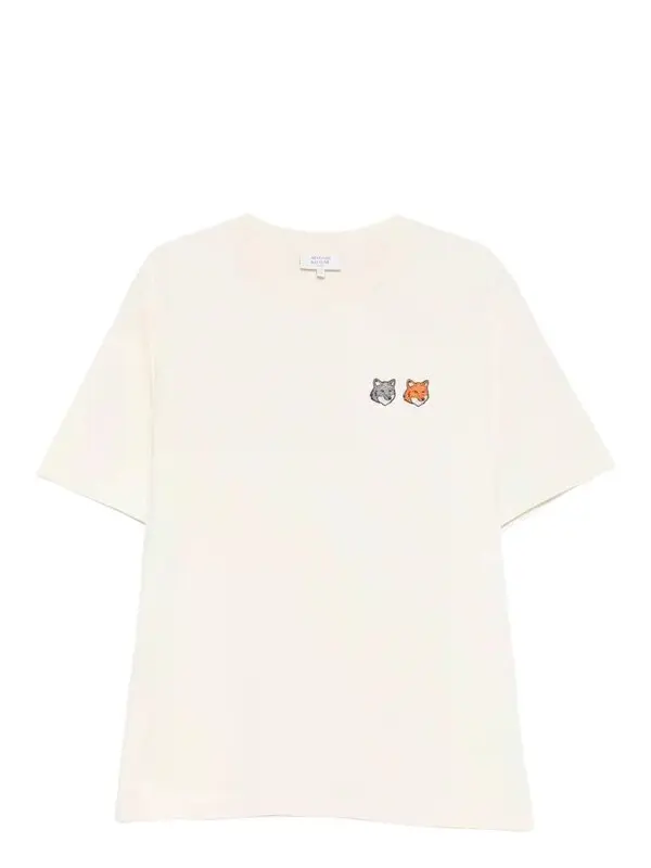 Maison Kitsuné Double Fox Head T-shirt - Neutrals