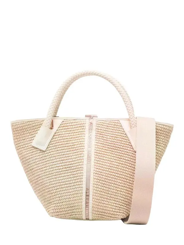ALEXANDER SMITH Small Lauren Woven Tote Bag - Neutrals
