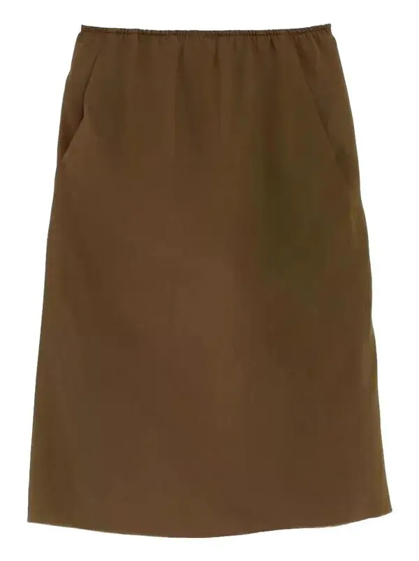 PETAR PETROV Pockets Midi Skirt - Brown