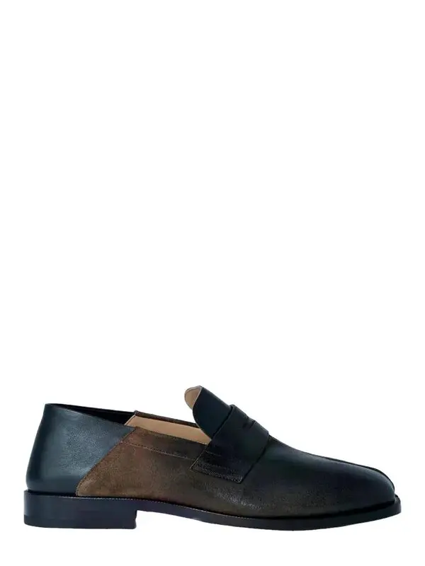 MAISON MARGIELA Gradient Penny Leather Loafers - Black