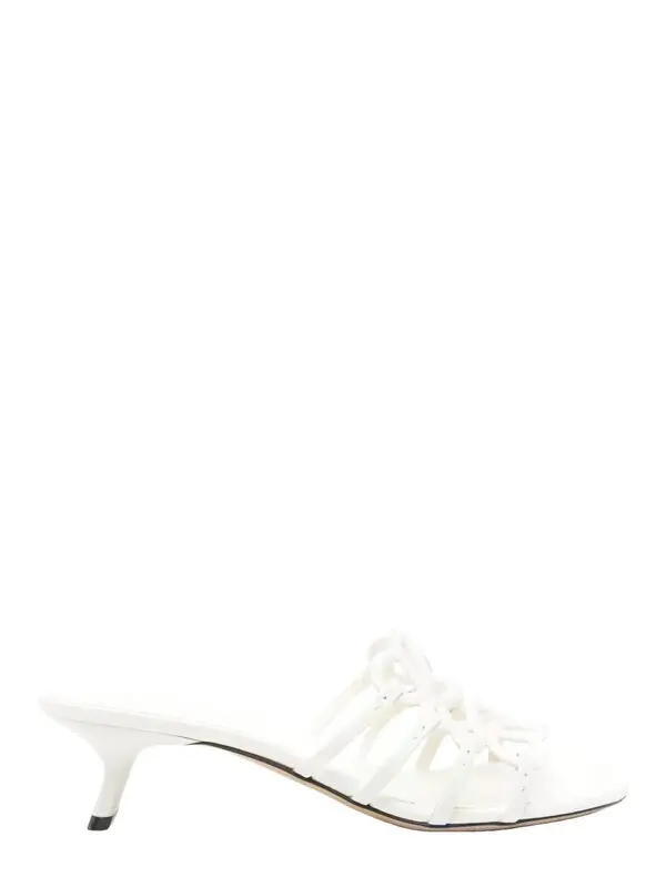 Loewe 50mm Petal Anagram Mules - White